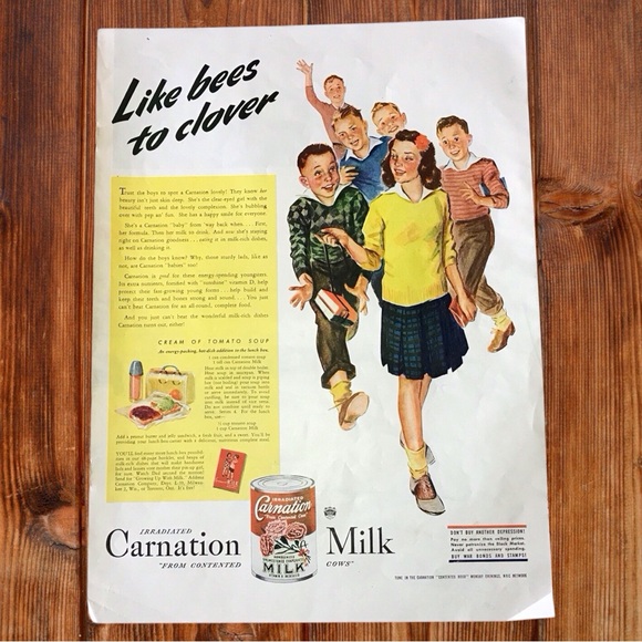 Vintage Advertising Print | Art | Vintage 944 Carnation Milk ...
